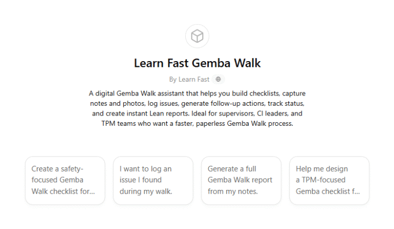 Gemba Walk GPT: The Smartest Way to Turn Observations Into Real ...